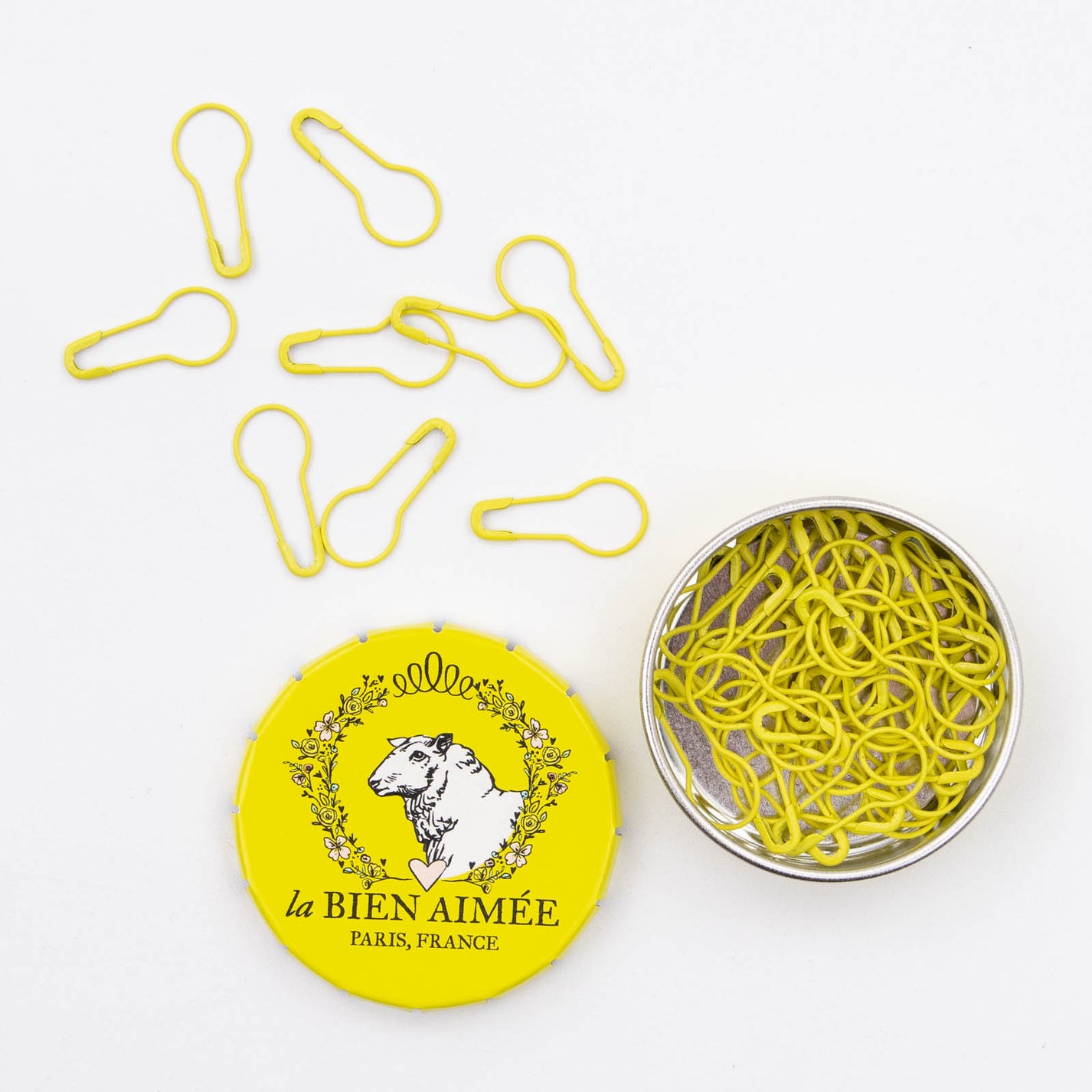 La Bien Aimée Click-Clack Stitch Marker Tin – La Bien Aimee